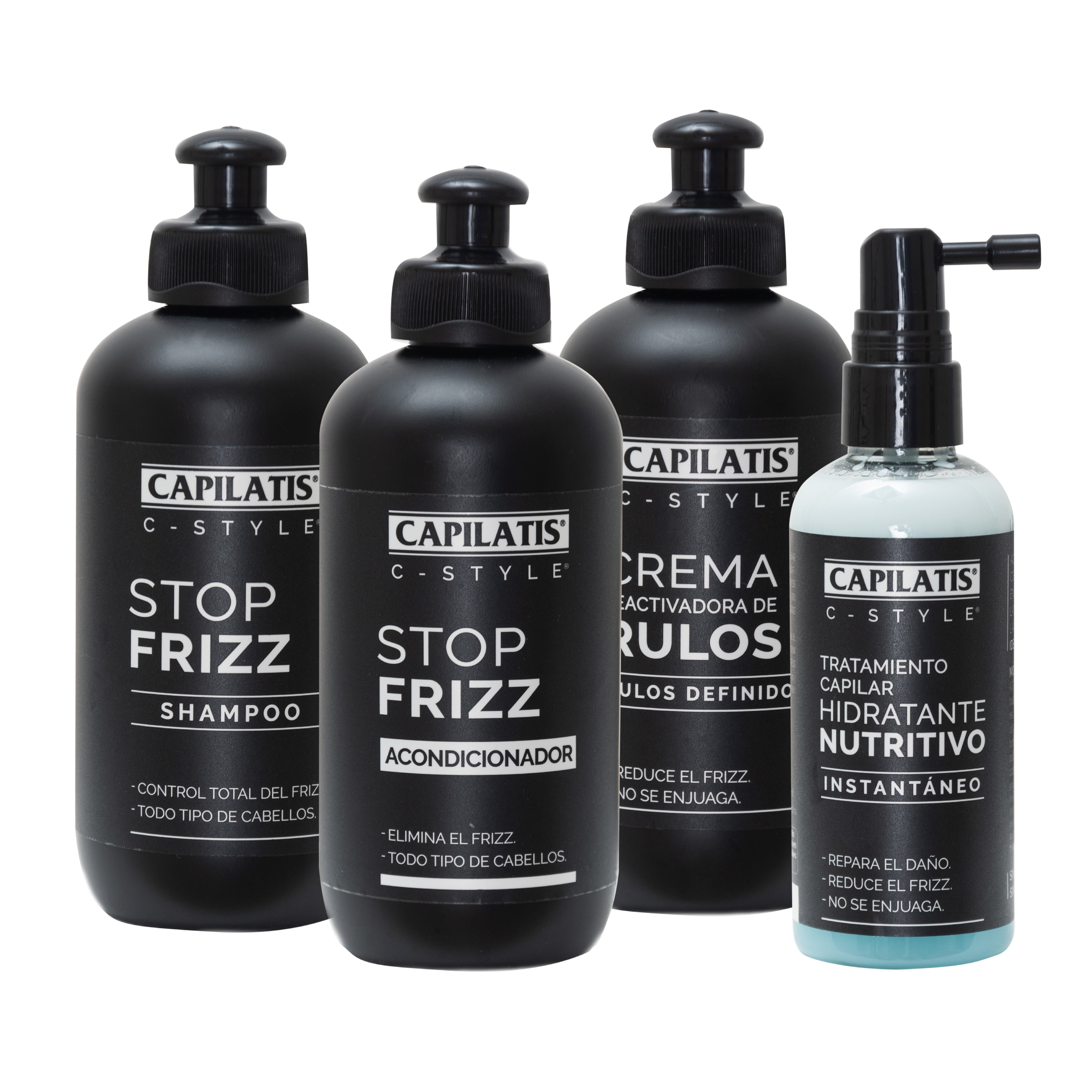 Set C-style Shampoo+Acondicionador+Tratamiento Caplar Nutritivo+Crema ...