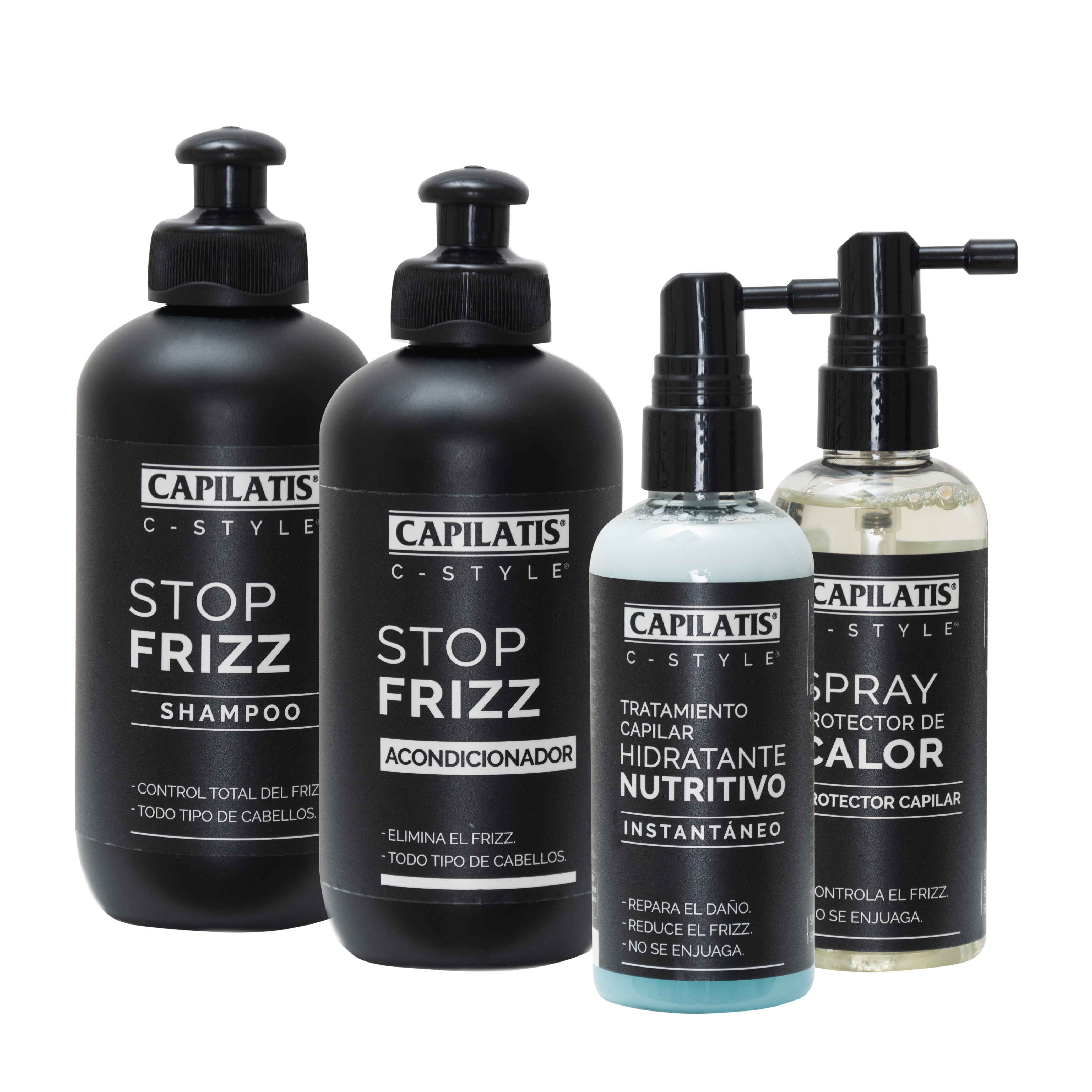 Set C-style Shampoo+Acondicionador+Tratamiento Capilar Hidratante+Spra – Tienda Capilatis